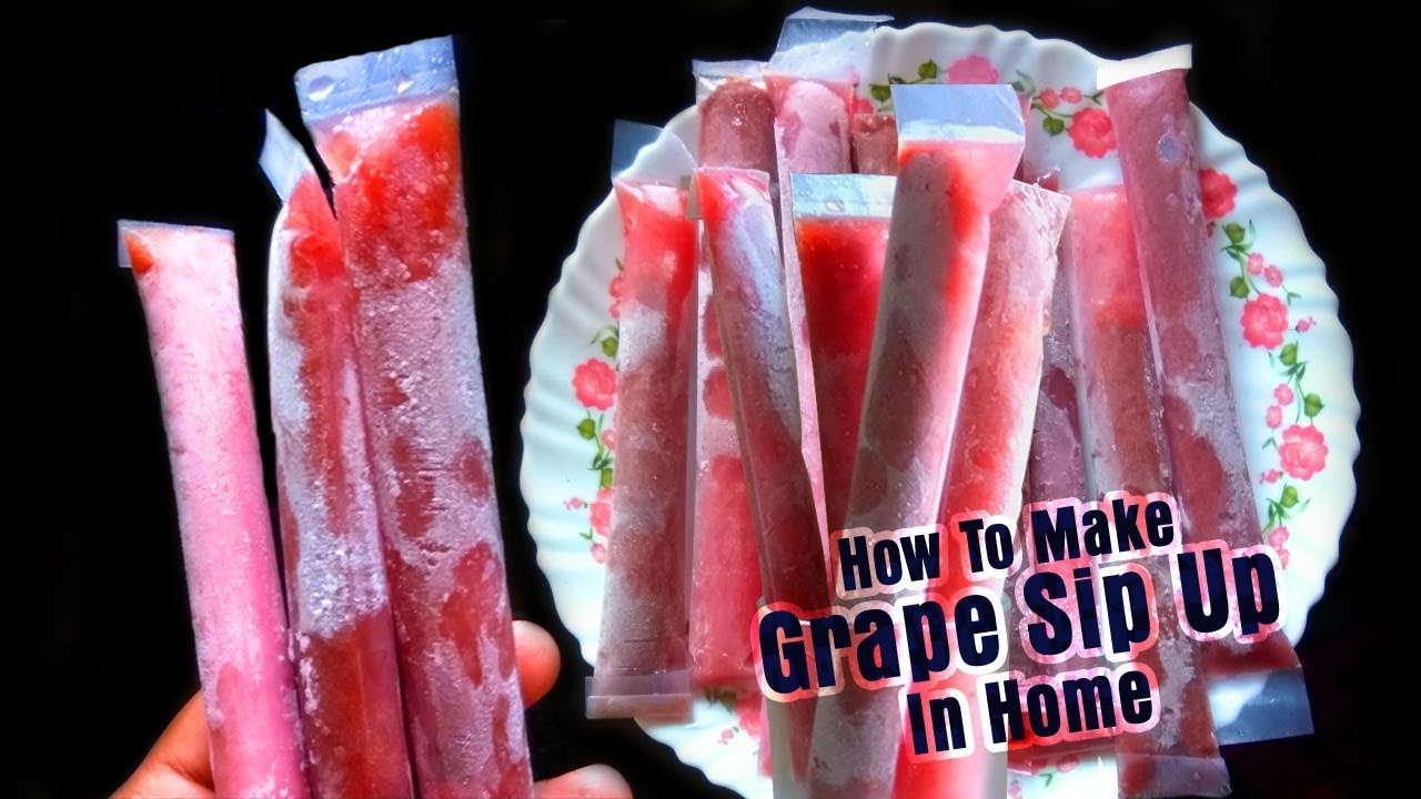 How To Make Grape Sip up In Home | മുന്തിരി സിപ്പപ്പ് ഇനി വീട്ടി ...