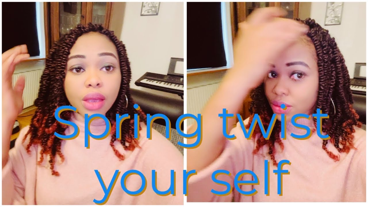 How to// spring twist like a pro// using rubber band method // do it ...