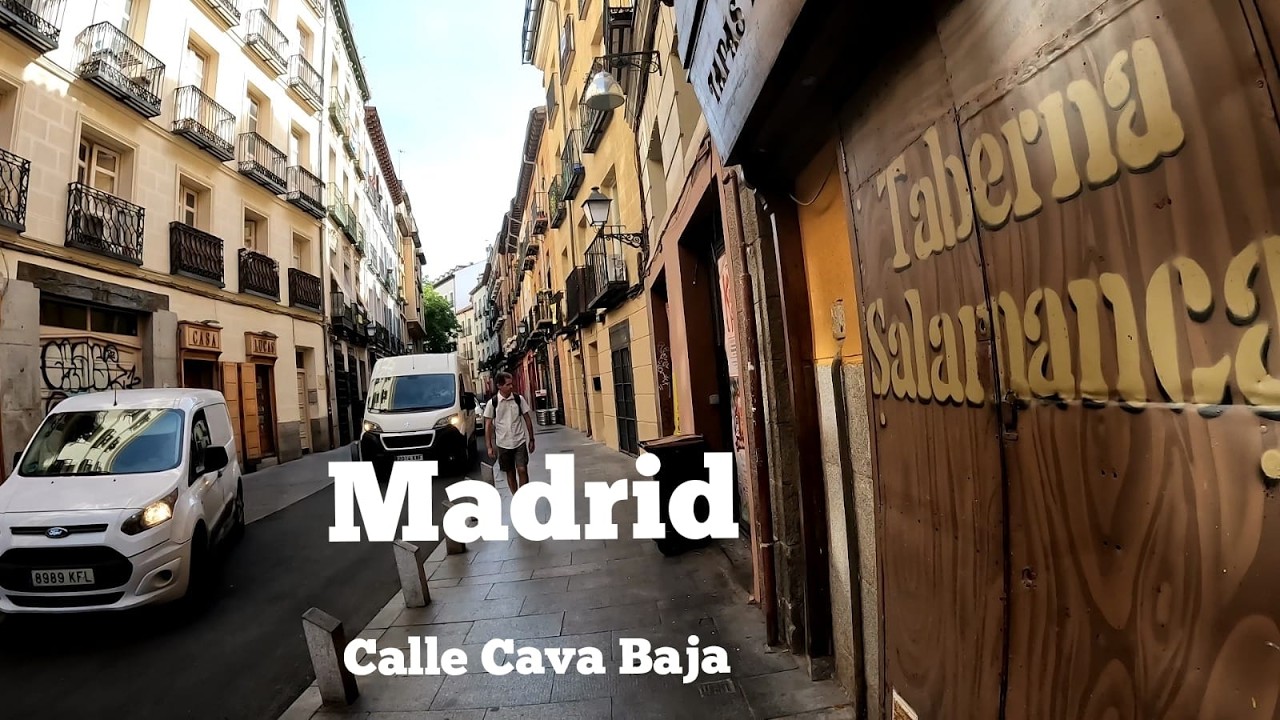 [4k]🇪🇸Exploring La Latina: A Journey through Plaza Cebada, Cava Baja ...