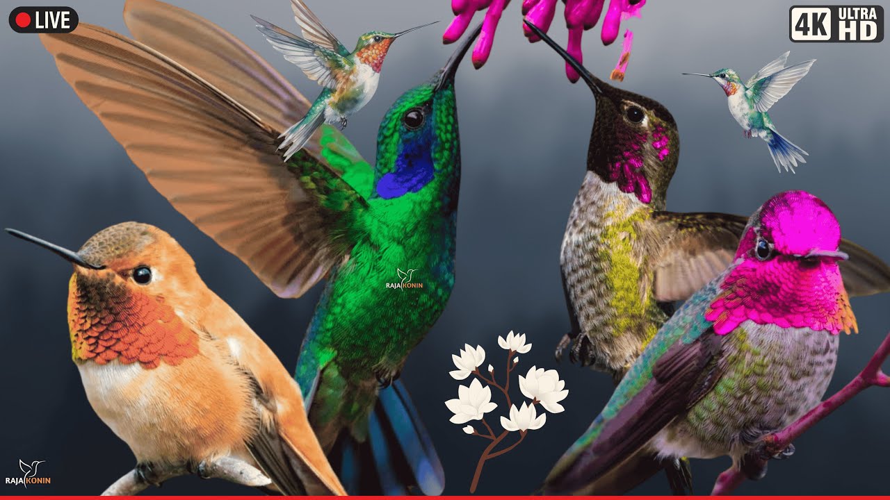 Relaxing Bird Sounds for Sleeping - Hummingbird Song Nature Sounds ...