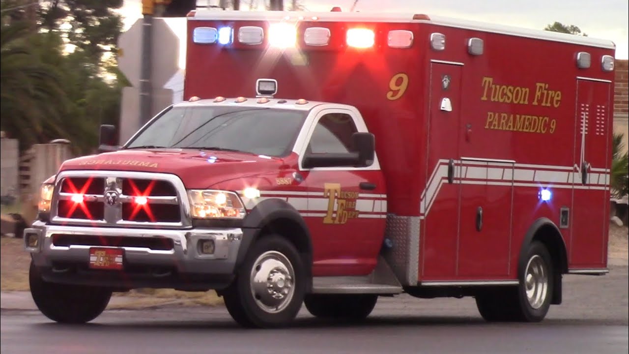 Tucson Fire Dept. Medic 9 responding - YouTube