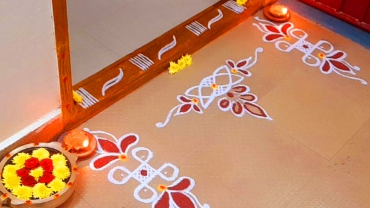 2022 Karthigai deepam special beautiful border design for main door ...