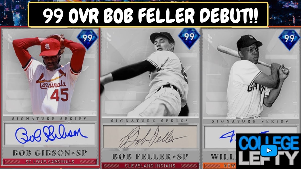 99 Ovr Signature Series Bob Feller Debut vs 99 Ovr Bob Gibson! MLB The ...