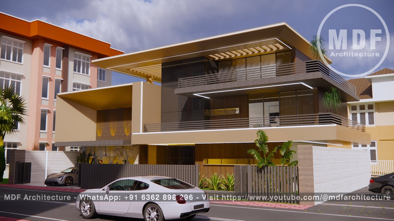020 MODERN VILLA ELEVATION | MDF Creations | MDF Architecture - YouTube