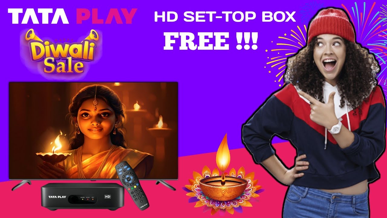 Diwali Offer | Tata Play HD Set-Top Box Free | Tata Play Diwali Dhamaka ...