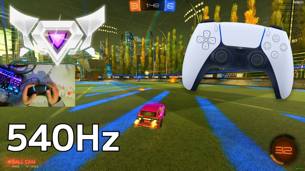PS5 Controller ASMR 😴 Rocket League Ranked 🏆 Satisfying 360 FPS 4K ...