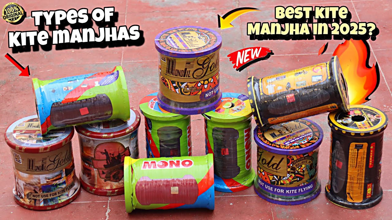 Different types of Kite Manjha 2025 • Monokite |Monofil gold | Ultra ...