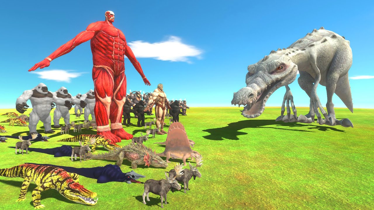 Ruby Dino is Growing VS Titan Team - Animal Revolt Battle Simulator ...