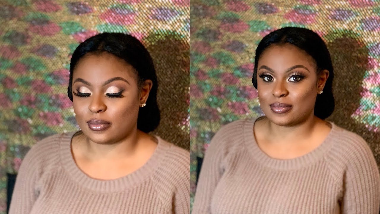 CLIENT MAKEUP TUTORIAL :EASY GLAM #makeuptutorial #clientglam # ...