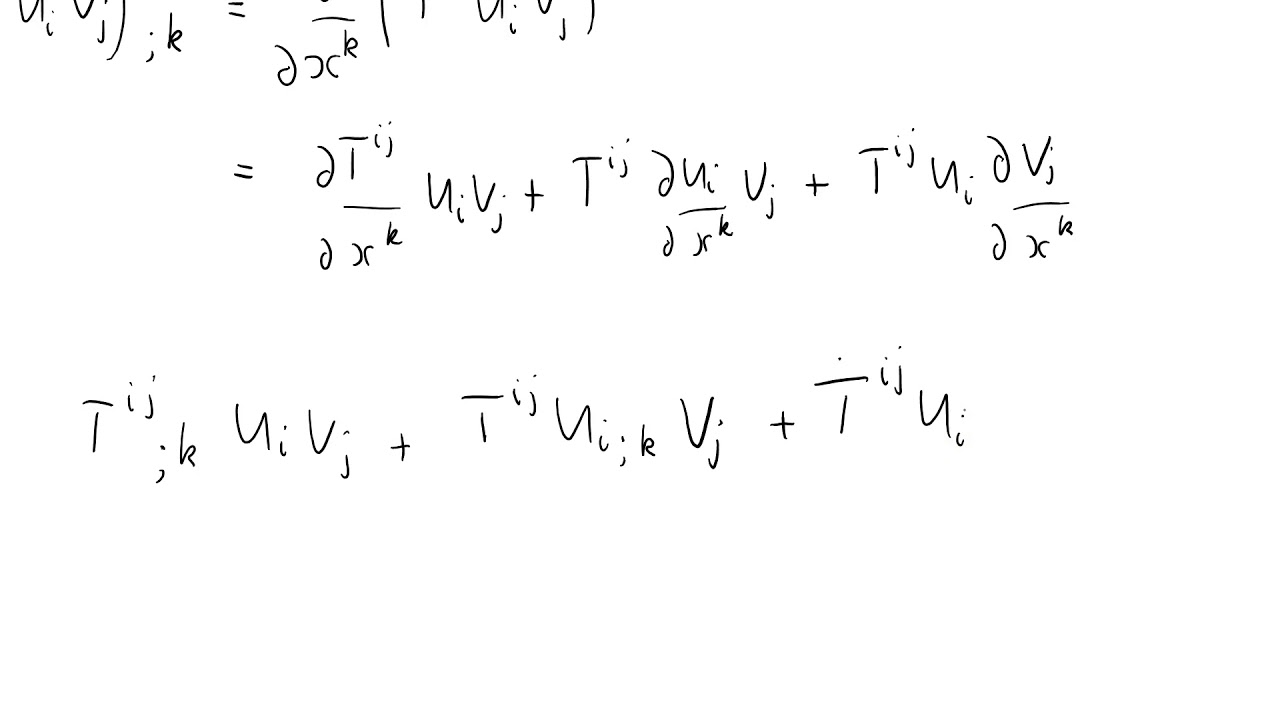 GRSS 035 covariant derivative of a second rank tensor - YouTube