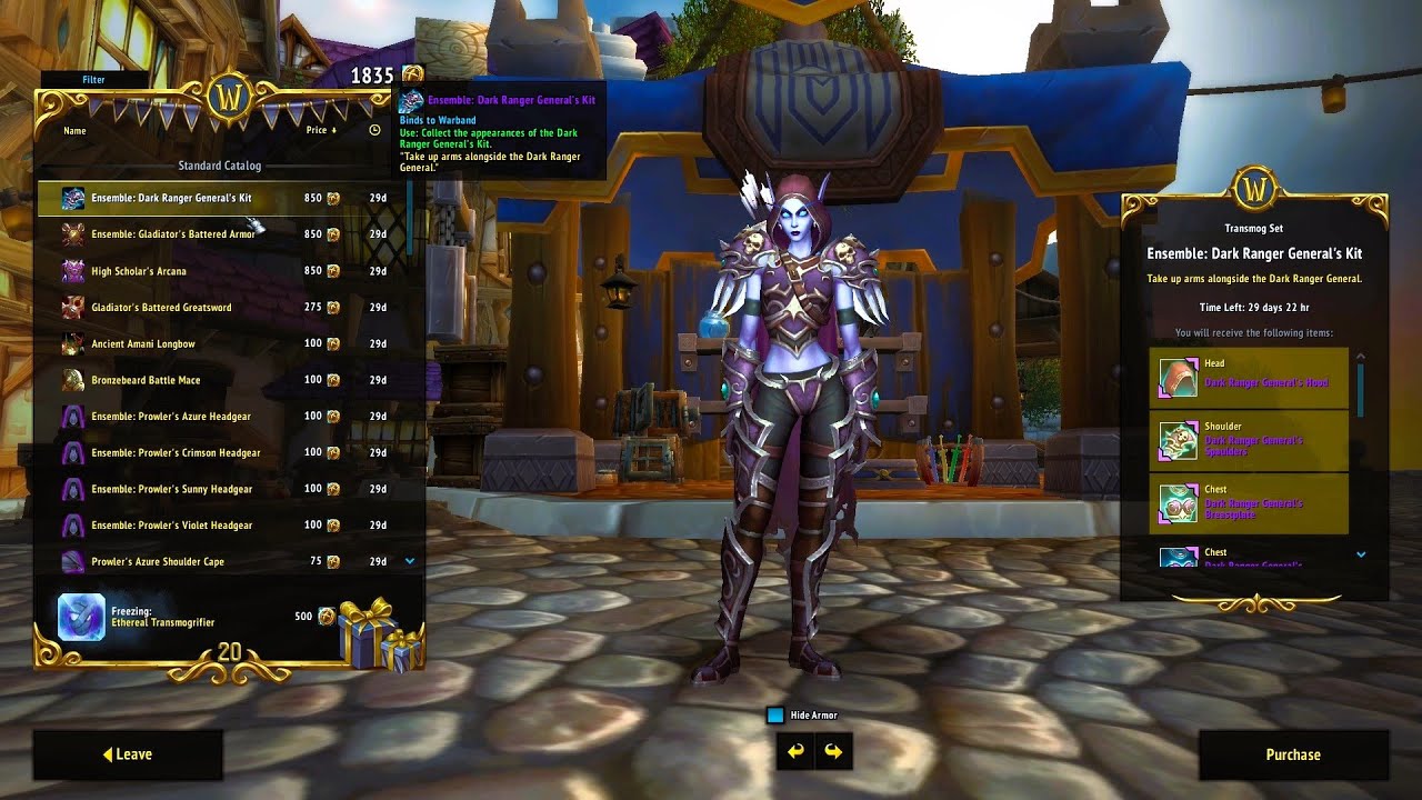 Trading Post Items in November 2024 | Sylvanas Transmog Set | Arsenal ...