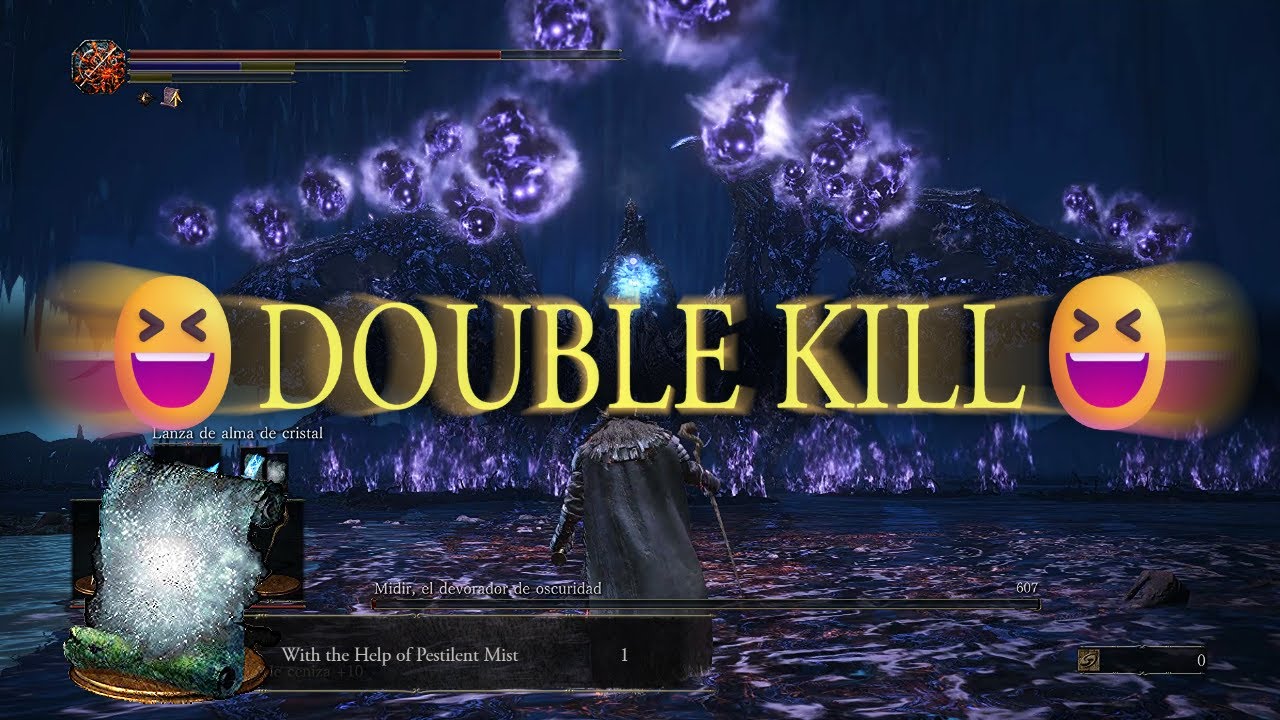 Dark Souls 3 | Darkeater Midir | DOUBLE KILL! | Sorcerer w/ Pestilent ...