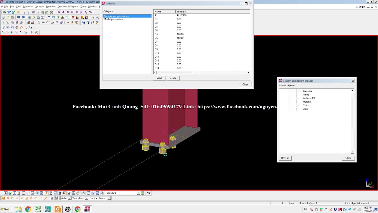 Hướng dẫn tạo custom component dạng detail trong tekla structures ...