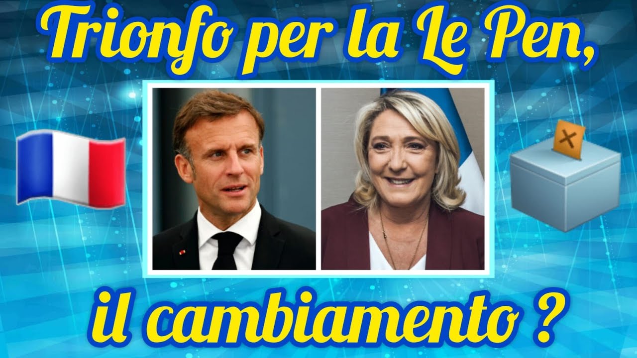 Europee - Crollo di Macron che indice nuove elezioni! (Audio in italiano) - YouTube