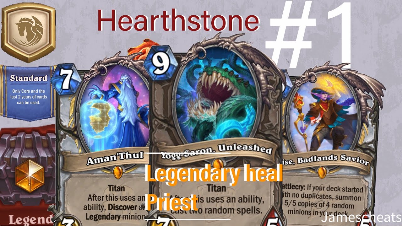 Hearthstone ( Legendary heal priest ) - YouTube
