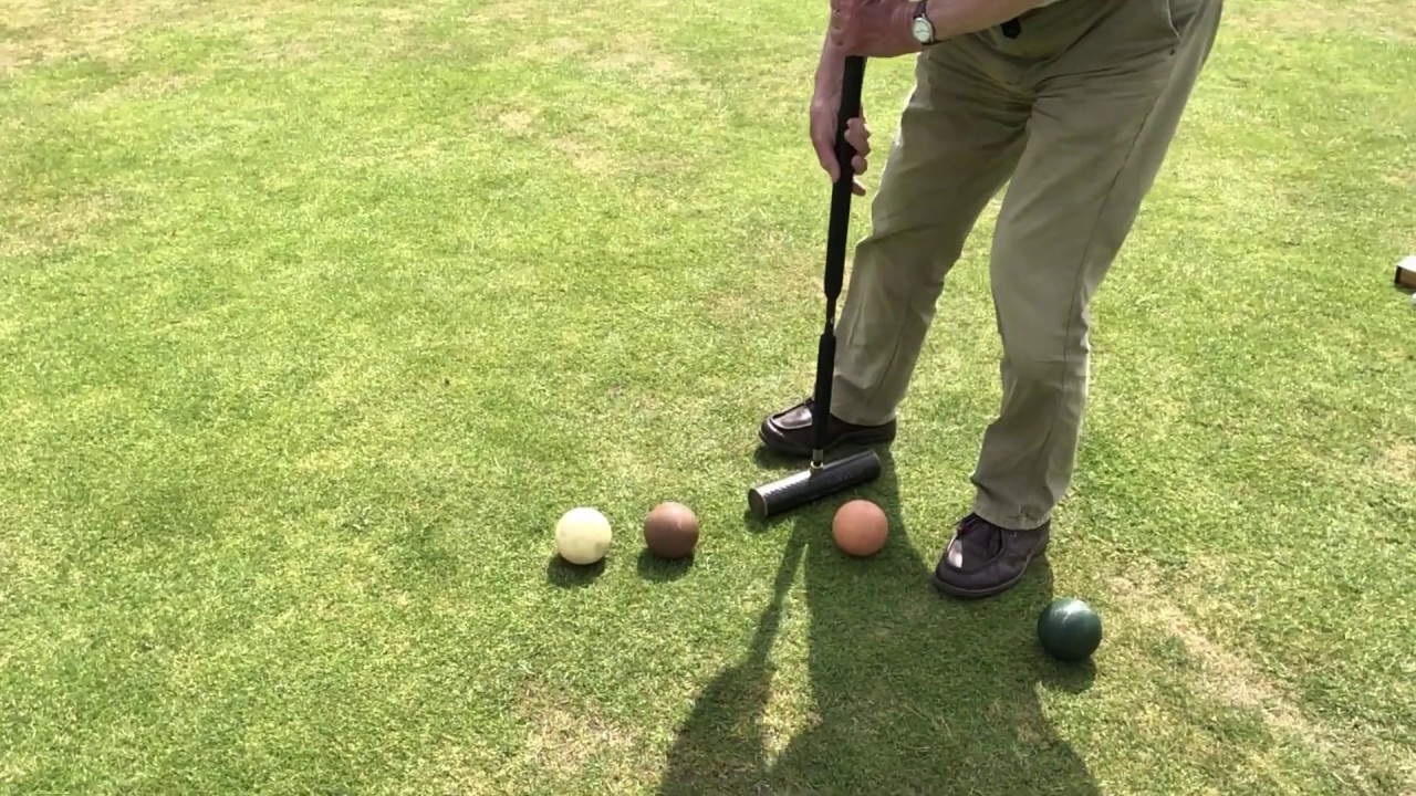 Croquet close ball strike 4 – GOOD. - YouTube