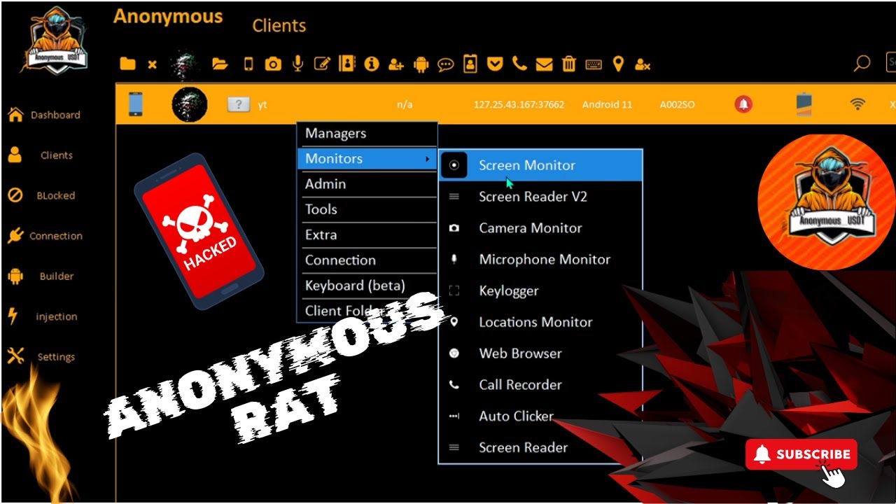 Anonymous RAT V6 | Gain Full Control of Android Devices | Complete ...