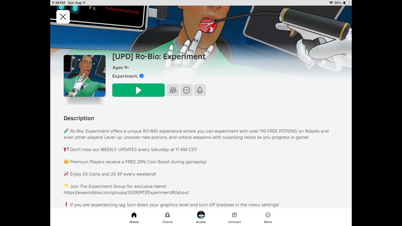 Playing Robio experiment on roblox - YouTube