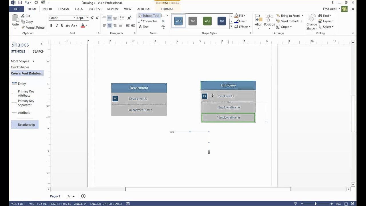 Data Modelling with MS Visio 2013 - YouTube