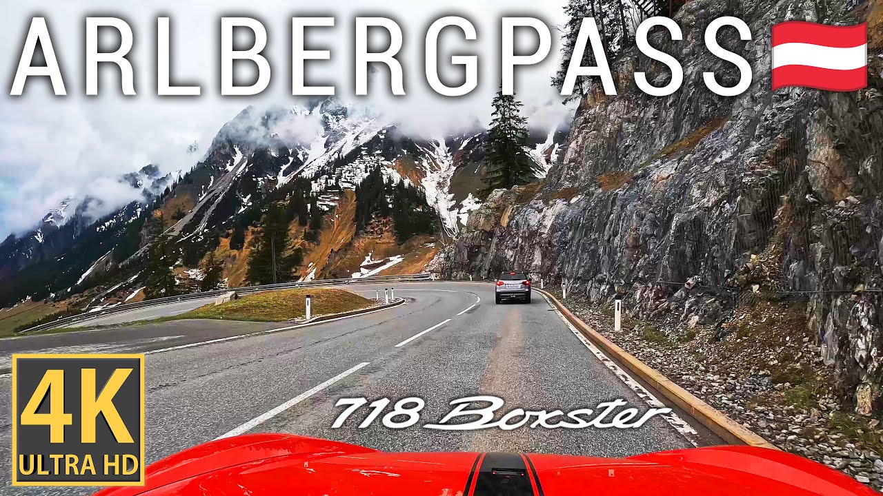 Driving Arlbergpass - St. Anton to Braz - PORSCHE 718 Boxster | Austria ...