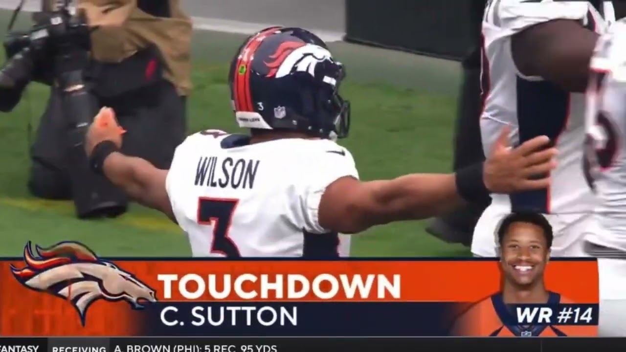 Russell Wilson 5 Yard Touchdown Pass to Courtland Sutton | Broncos vs ...