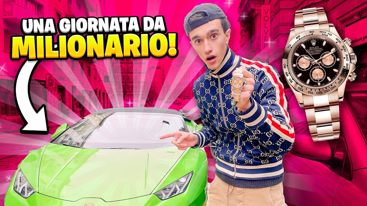 UNA GIORNATA DA MILIONARIO! ROLEX e LAMBORGHINI *ASSURDO* - YouTube