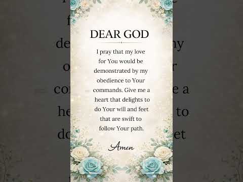 आज्ञाकारी हृदय के लिए प्रार्थना