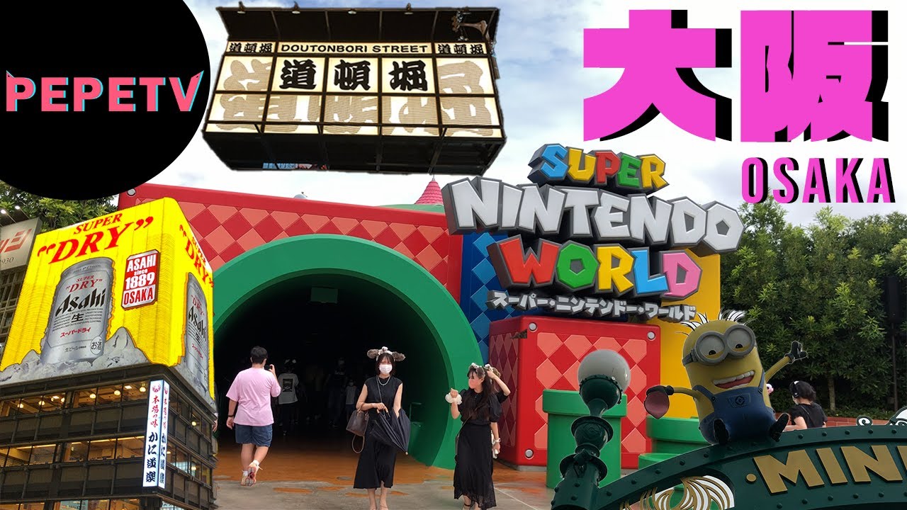 Came to Osaka for Mario!! Osaka trip, Doutonbori and Universal Studios ...