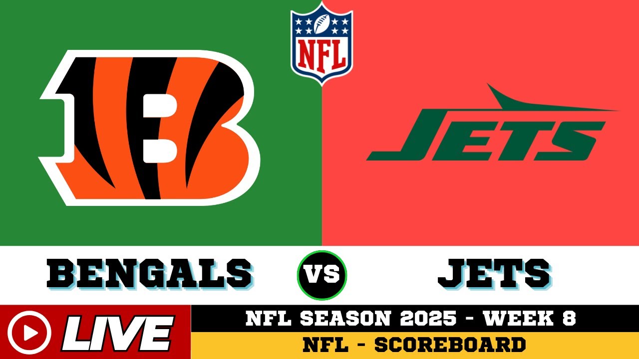🔴LIVE : New York Jets Vs Cincinnati Bengals | NFL 2025 | NFL Live ...