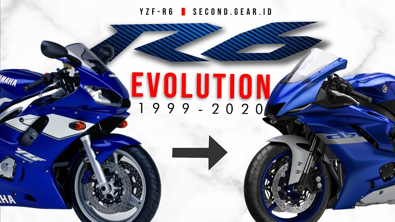 Yamaha R6 (YZF-R6) Evolution 1999-2020 - YouTube