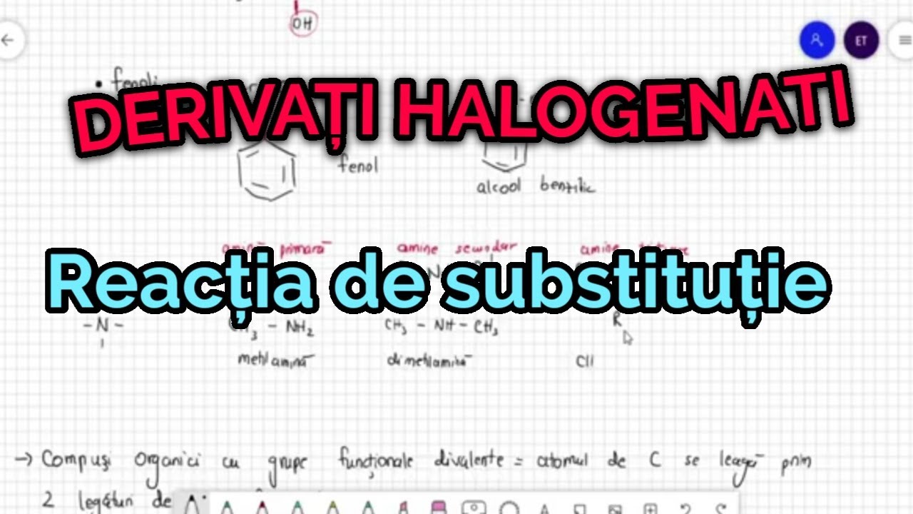 DERIVATI HALOGENATI - reactia de substitutie - YouTube