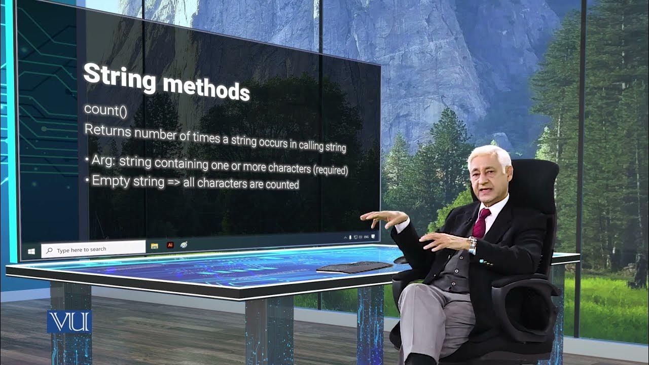 String Methods - Count | Programming Using Python | CS306_Topic041 - YouTube
