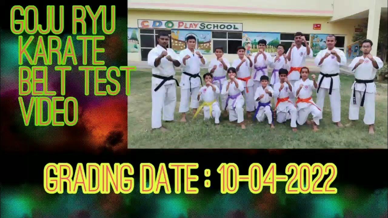 Goju ryu karate belt test tutorials video - YouTube
