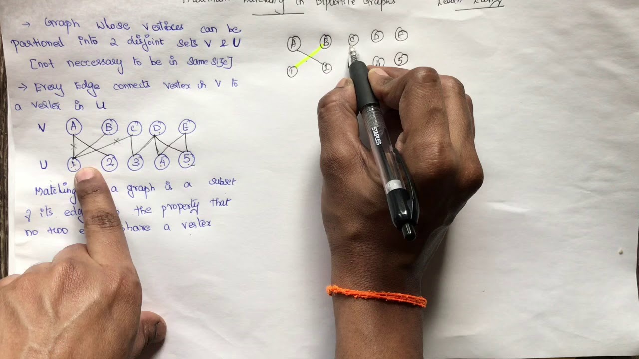 Maximum Matching In Bipartite Graph Tamil YouTube
