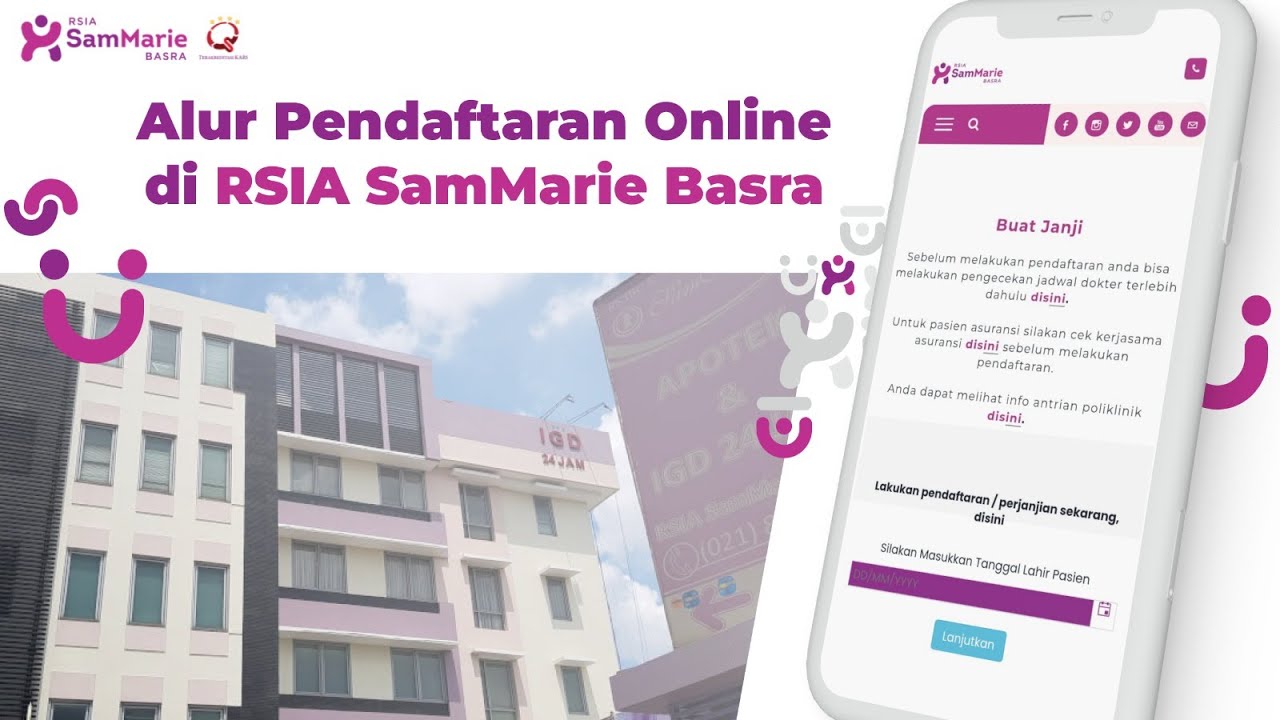 Alur Pendaftaran Pasien Online RSIA SamMarie Basra - YouTube