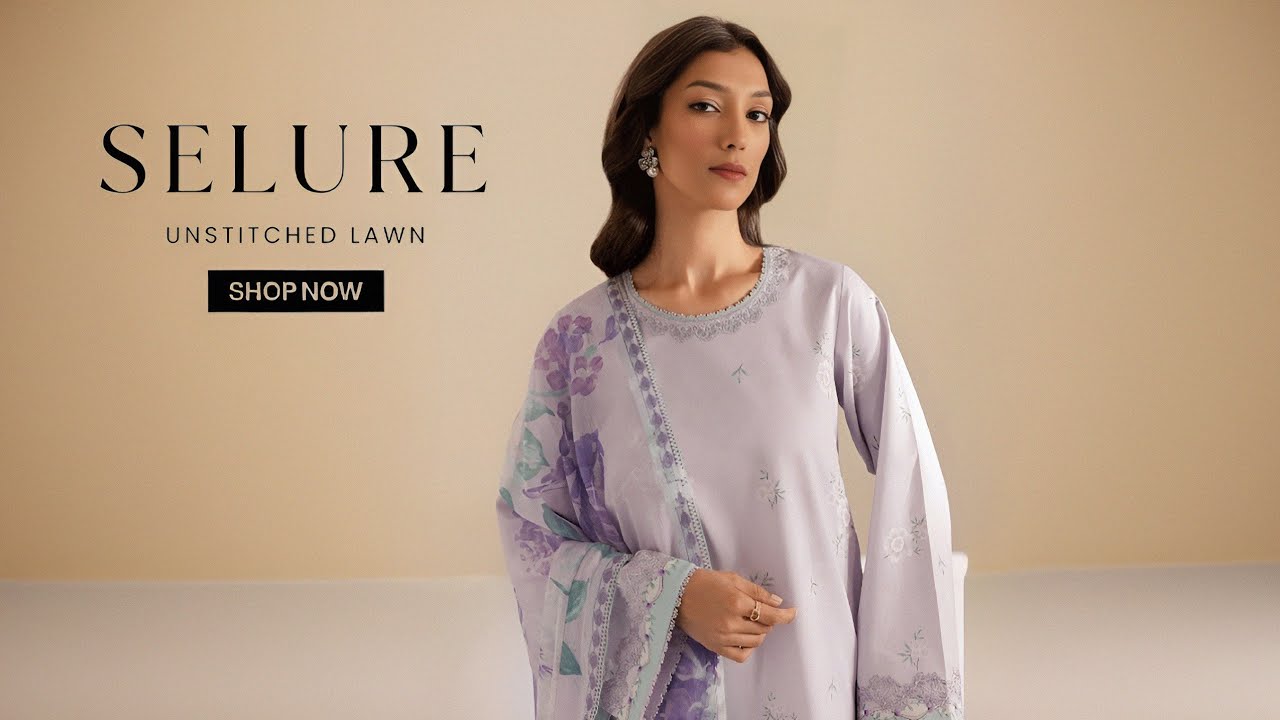 Seran Unstitched Embroidered & Printed Lawn Collection 2025 | Seran New ...