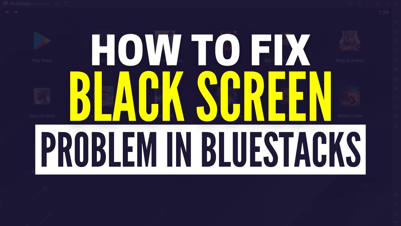 How To Fix Bluestacks Black Screen Problem - YouTube