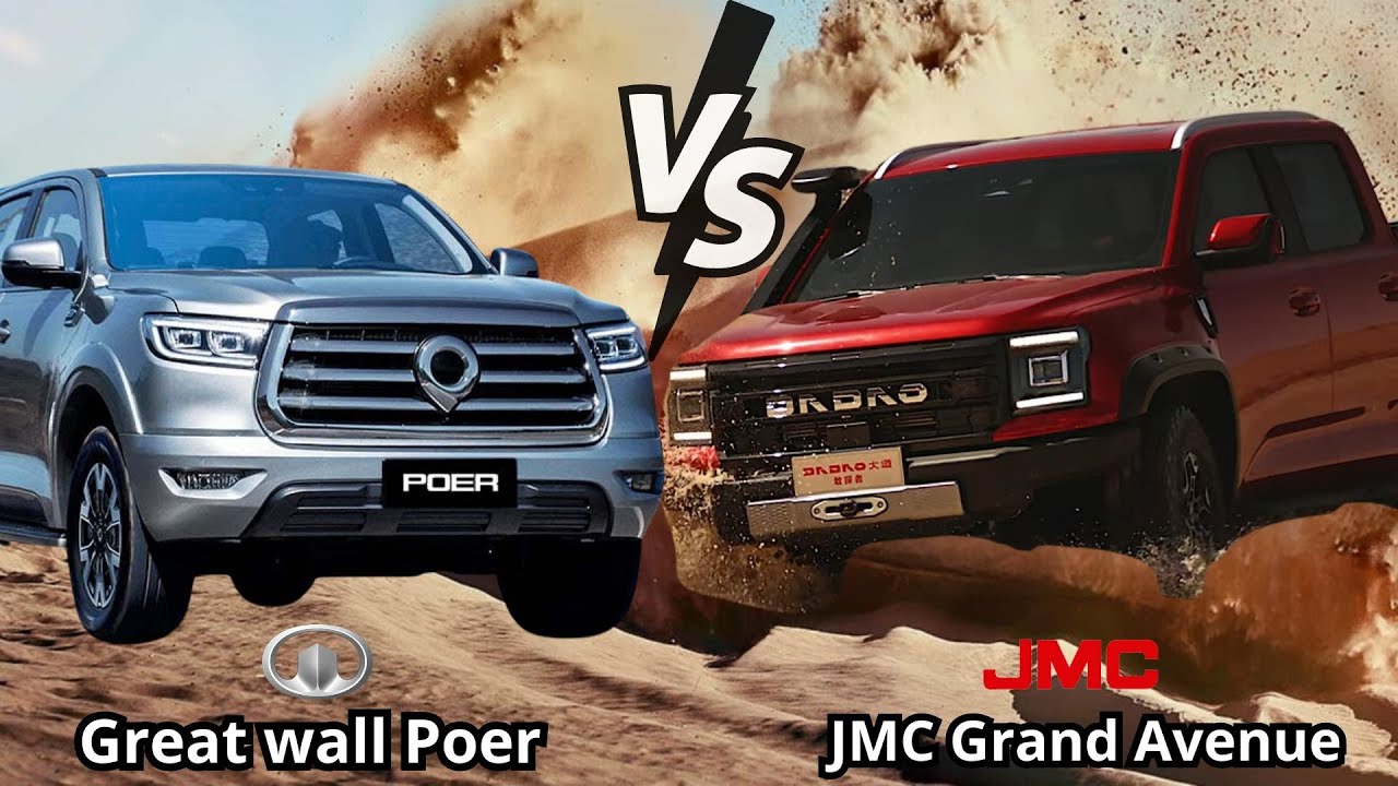 JMC Grand Avenue vs Great Wall Poer#pickup #truck - YouTube