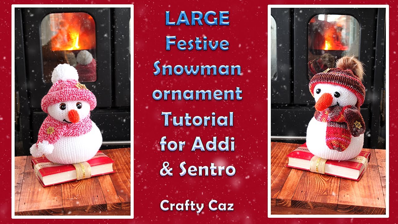 Large Festive Snowman Christmas Decor | Addi & Sentro Knitting Machine ...