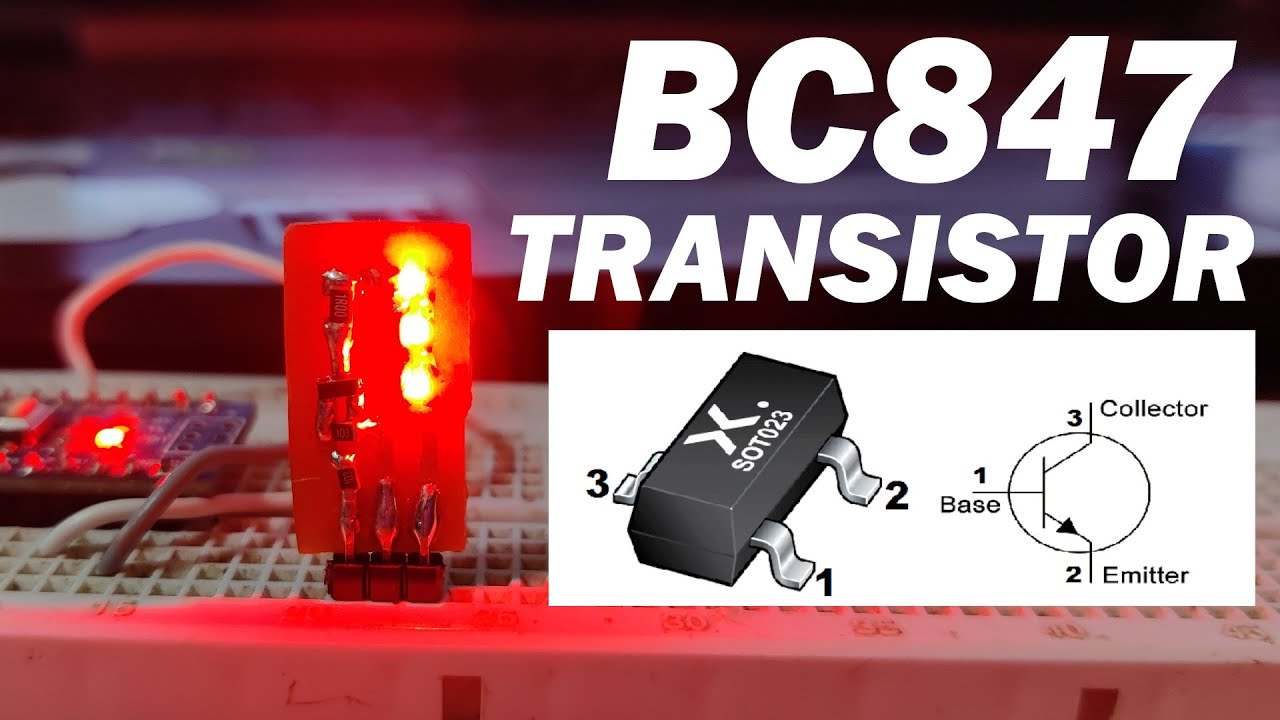 How to use BC847 Transistor - YouTube