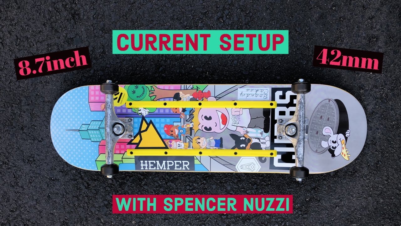 Current Skateboard Setup 8.7inch with Spencer Nuzzi - YouTube