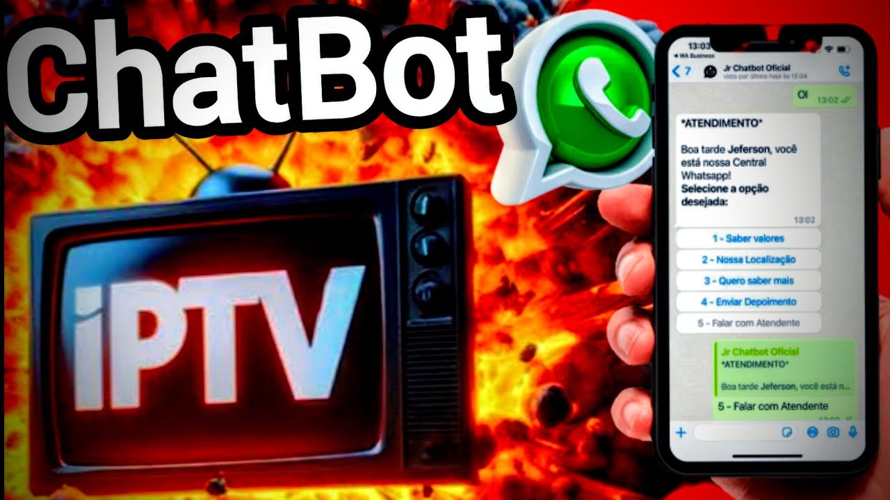 Automatização WhatsApp para IPTV, Melhor chatbot para atendimento ...