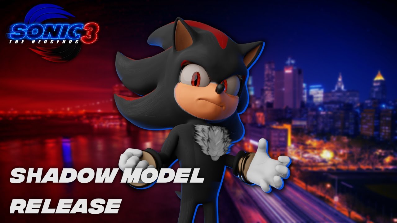 Movie Shadow The Hedgehog Blender Model Release - YouTube
