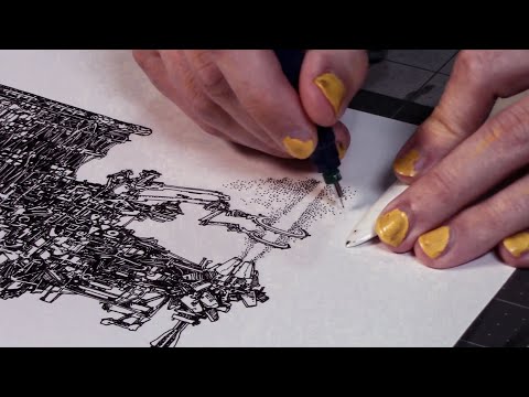 Drawing with TECH PENS again after someone explained this to me: