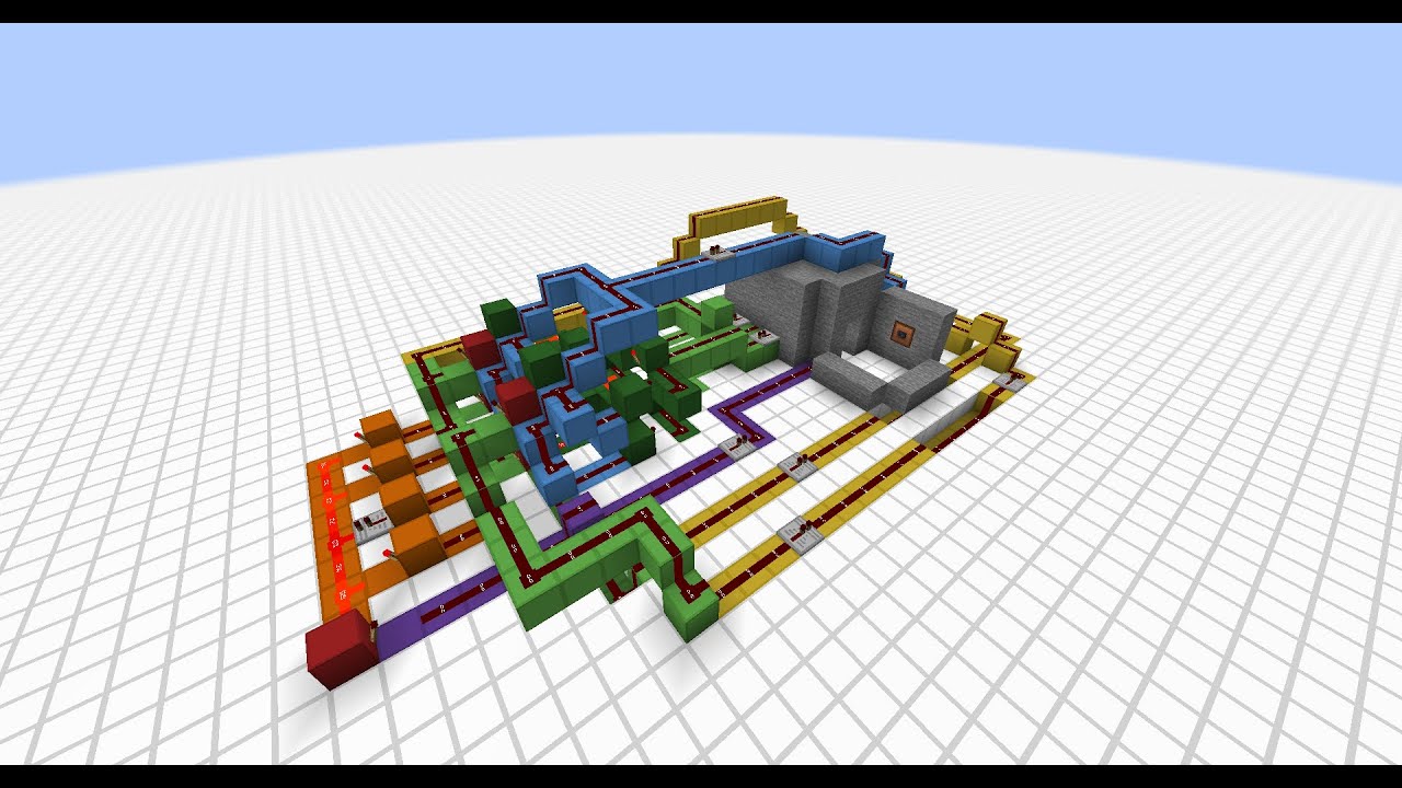 How to build a Combination Lock in Minecraft using Redstone - YouTube