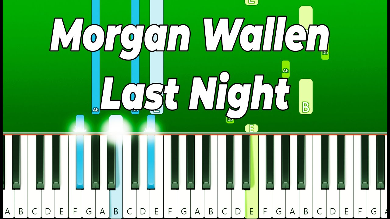 Morgan Wallen - Last Night (Piano Tutorial EASY) - YouTube
