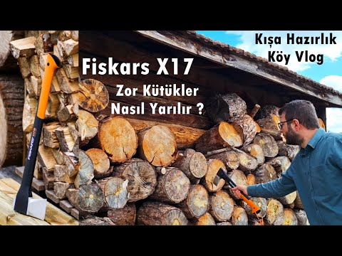 Fiskars X17 Yarma Baltası M-X17 / Fiskars X17 Shredding ax / Köy Vlog #doğa #köy #köyhayatı