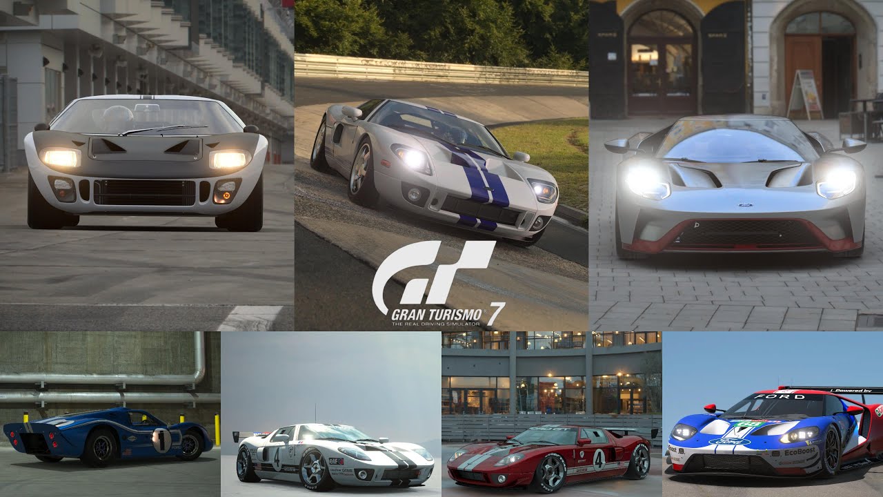 All Generation Ford GT & Seven Ford GT's - GT7 - YouTube