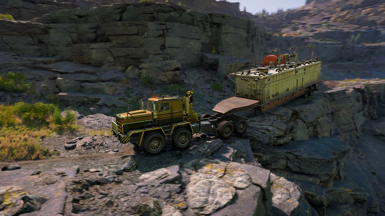 Plad 450 | Transporting the Construction Rig Trailer | SnowRunner ...