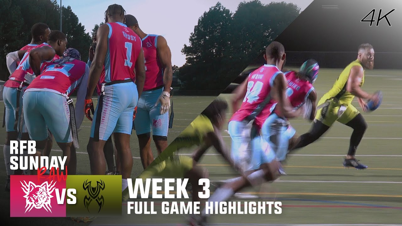 The Pack vs. Venom | Flag Football 7v7 Highlights | RFB SUNDAY RAW (XII, Week 3) - YouTube